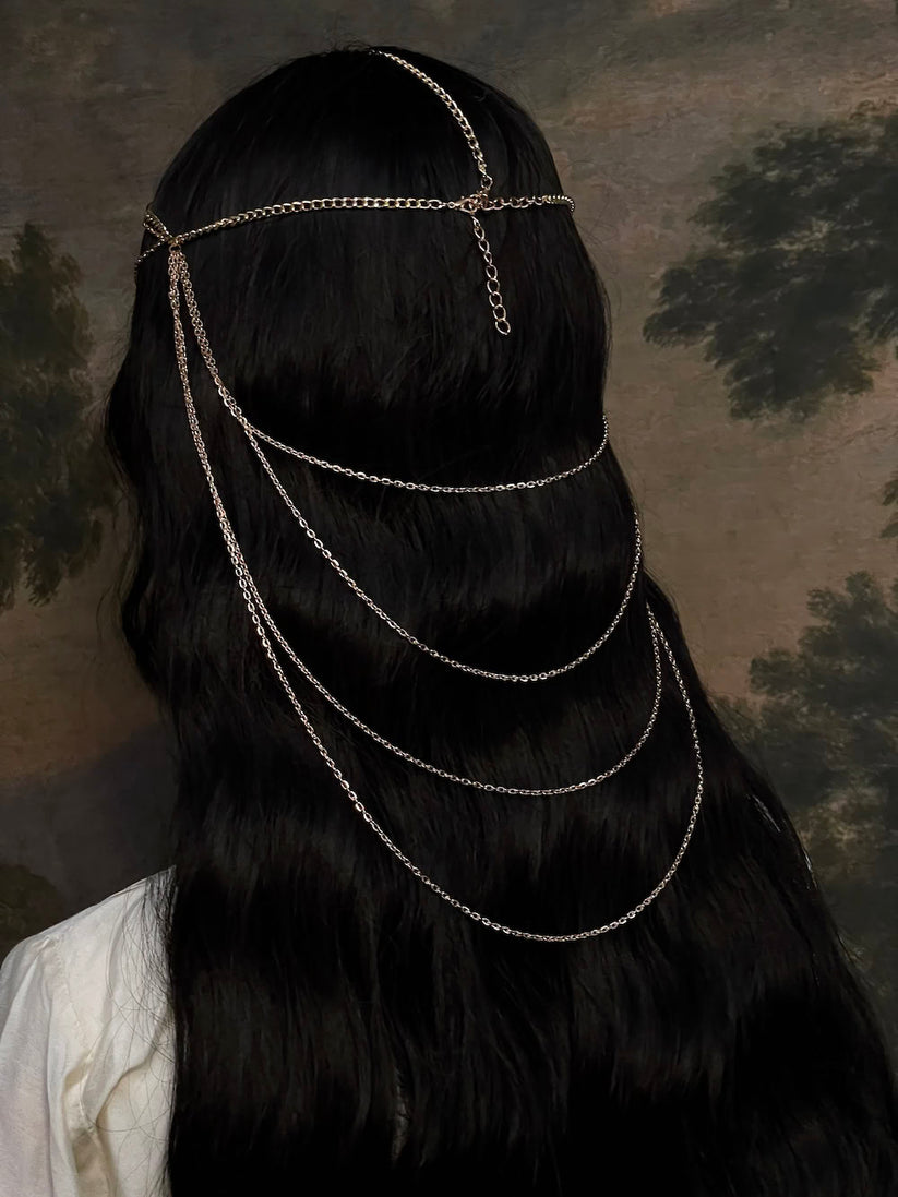 Handmade Medieval Knight Inspired Chain Headdress in Gold – Yore Finery